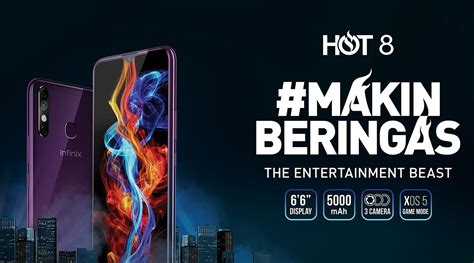 Harga Dan Spesifikasi Infinix Hot 8 RAM 2GB ROM 32GB Baterai 5000mAh Terbaru Di Indonesia