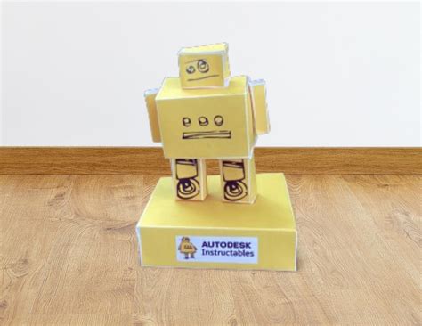 Papercraft Instructables Robot 9 Steps With Pictures Instructables