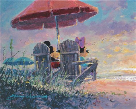 Mickey Mouse And Minnie Mouse Walt Disney Fine Art James Coleman Signe