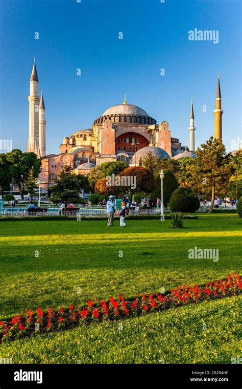 Hagia Sophiaaya Sofia Sultan Ahmet Park Morning Historic Areas Of
