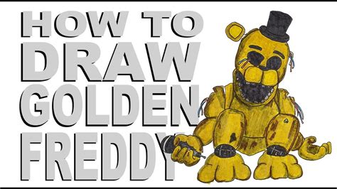 How To Draw Golden Freddy How To Draw Phantom Freddy Fnaf Fnaf Images