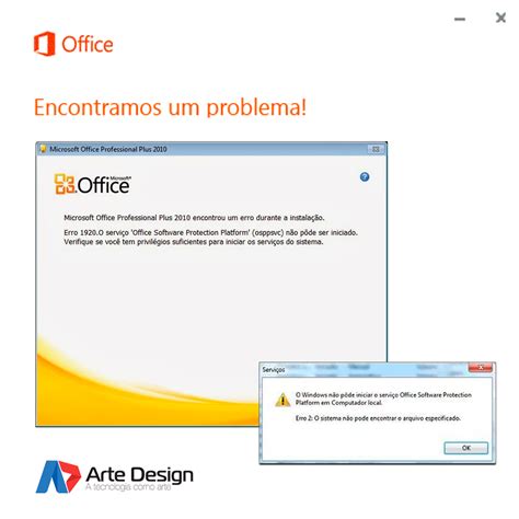 Erro 1920 O Service ‘office Software Protection Platform Osppsvc