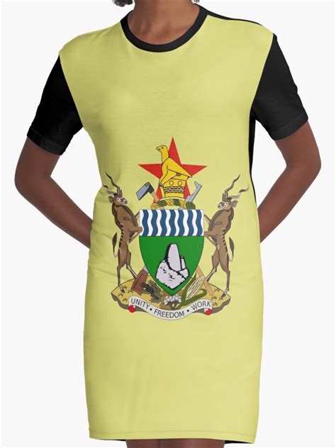 Zimbabwe Coat Of Arms Graphic T Shirt Dresses By Planetterra Redbubble