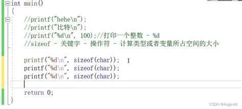 C语言的数据类型 Csdn博客