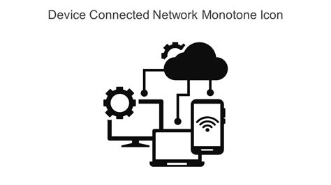 Device Connected Network Monotone Icon In Powerpoint Pptx Png And Editable Eps Format PPT Slide
