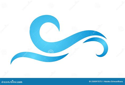 Icono De Ola De Agua Ilustración Del Vector Ilustración De Ondas