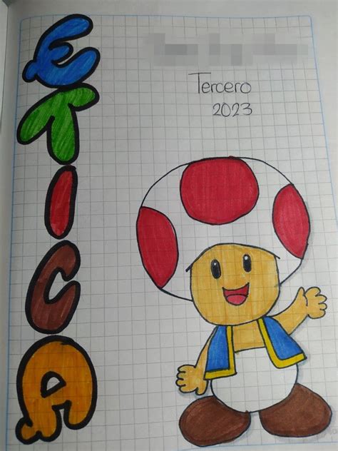 Portada De ética Dibujitos Sencillos Cuadernos De Dibujo Para Niños