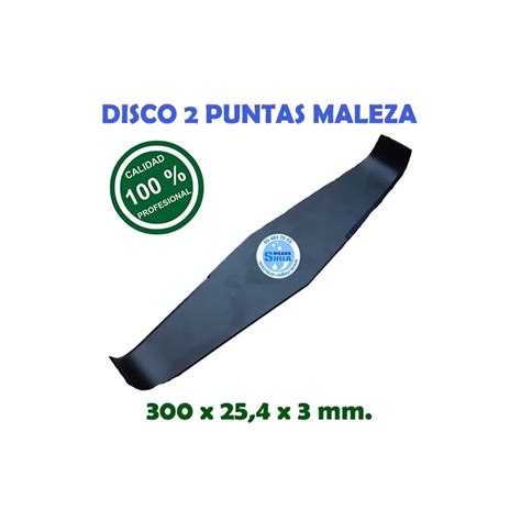 DISCO 2 Puntas Para MALEZA 300 X 25 X 3 Mm
