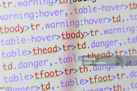 Photo Libre De Droit De Écran En Développement De Code Css Réel Concept