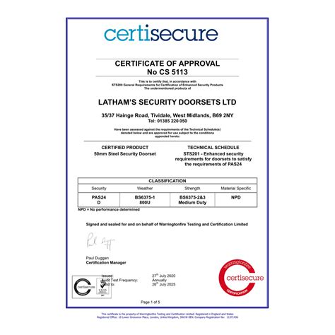 What Is Pas 24 Lathams Steel Security Doors