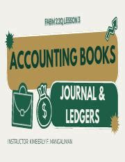 Understanding Accounting Books Journals Ledgers Entries Course Hero