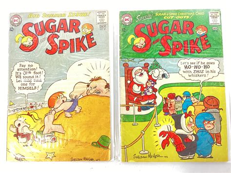 Lot 5 Vintage Dc Comics Sugar And Spike Comic Books