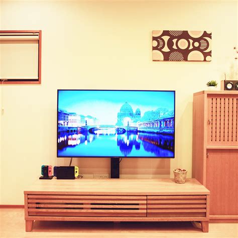 リビング テレビスタンドとテレビ台併用のおすすめ商品とおしゃれな実例 ｜ Roomclip（ルームクリップ）