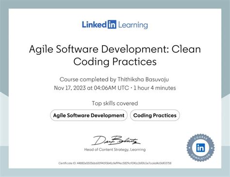 Agiledevelopment Cleancode Continuousimprovement Codingpractices Linkedinlearning