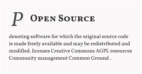 Open Source