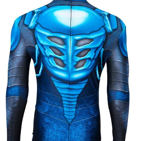 Blue Beetle Cosplay Costume Jumpsuit Outfits Halloween Carnival Party