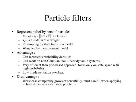 Ppt Bayesian Filtering For Location Estimation Powerpoint