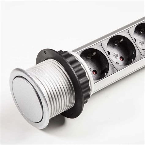 Висувний блок на 3 розетки Schuco сірий купити в Україні інтернет магазин Сіріус