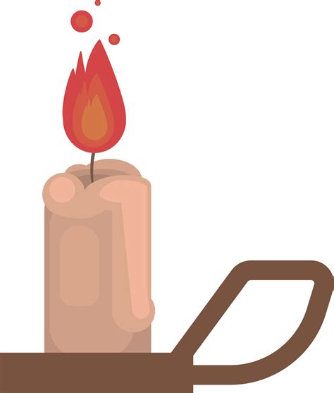 Burning Candle Illustration Vector On White Background 13747022
