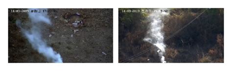 Collected Images By The Vibe Algorithm A B And C Are The Smoke