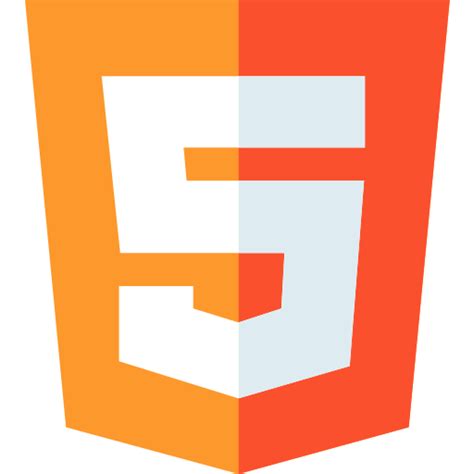Html5 Basic Straight Flat Icon