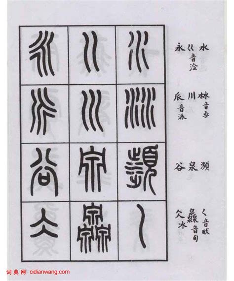 王福庵篆书说文部目 王福庵书法欣赏 词典网