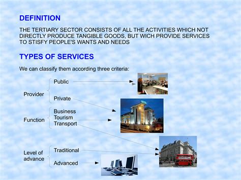 The Tertiary Sector ODP