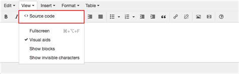 Rich Text Editor Toolbar Buttons Branch CMS Documentation