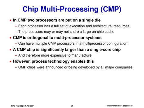 Mamas Computer Architecture Pentium® 4 Processor Based On The Microarchitecture Of The Pentium