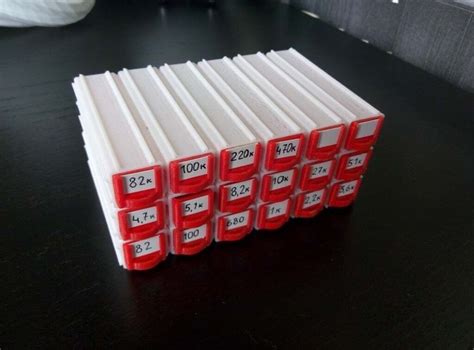 3d Printed Stackable Resistor Box With Labels・cults