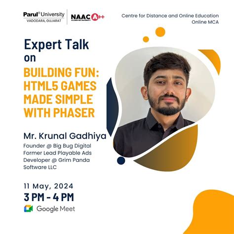 krunal gadhiya on linkedin thankful experttalk gamedev phaserjs