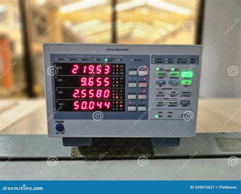 Digital Electric Meters Measuring Power Use Stock Image Image Of Data Power 339075627