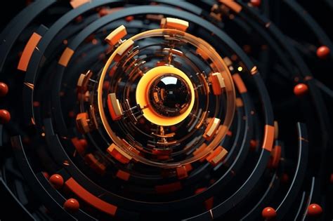 Premium Ai Image An Abstract Composition Of Intersecting Geometric 00598 02