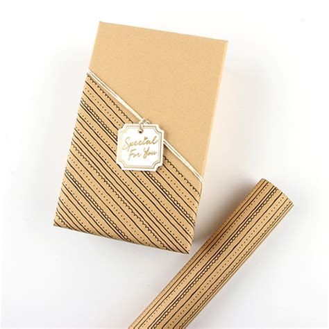 กระดาษคราฟท์ห่อกล่องของขวัญ ~ กระดาษห่อของขวัญวันหยุด Diy นักเรียนถุงหนังสือปกกระดาษ Shopee