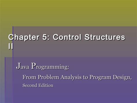 Control Structures Ii Ppt Programming Languages Computing