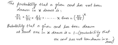 Solved We Decide To Draw X Cards Uniformly At Random With Replacement