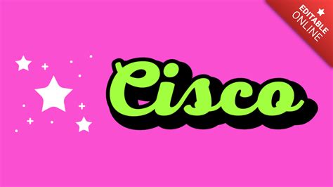 Cisco Groovy Text Effect Generator