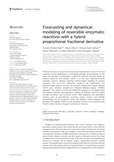 Pdf Forecasting And Dynamical Modeling Of Reversible Enzymatic Reactions With A Hybrid