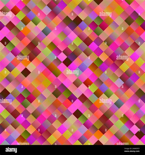 Seamless Geometrical Square Pattern Background Colorful Vector Graphic Design From Diagonal