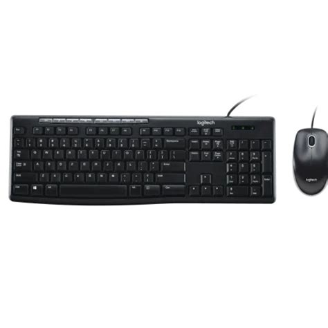Logitech Mk200 Usb Media Keyboard And Mouse Combo 1000dpi Usb Full Size Keyboa Go Click On