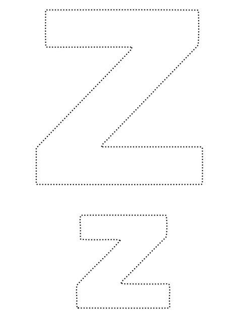 Simple Letter Z Tracing Coloring Page Download Print Or Color Online For Free