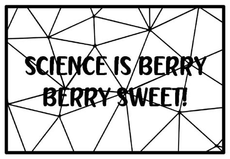 Science Is Berry Berry Sweet Berry Activity Back To School Coloring