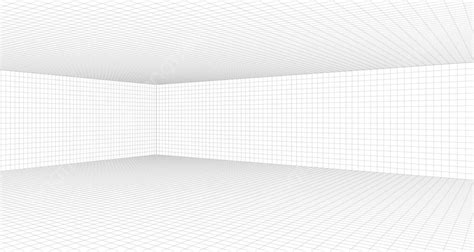 Vector Illustration Of A 3d Perspective Grid Background Featuring Model