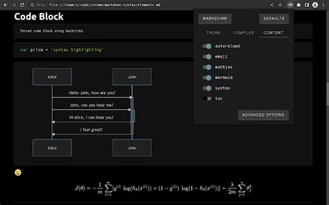 Markdown Viewer Chrome Extension