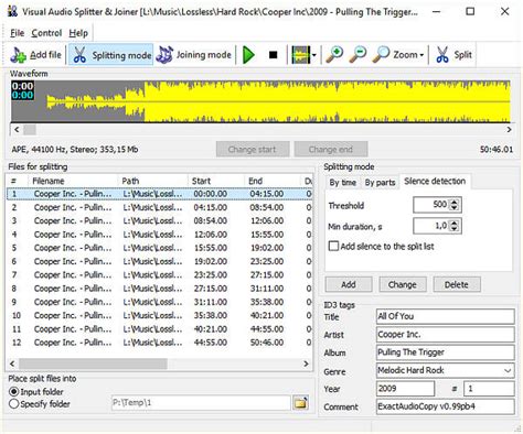 Visual Audio Splitter And Joiner 10