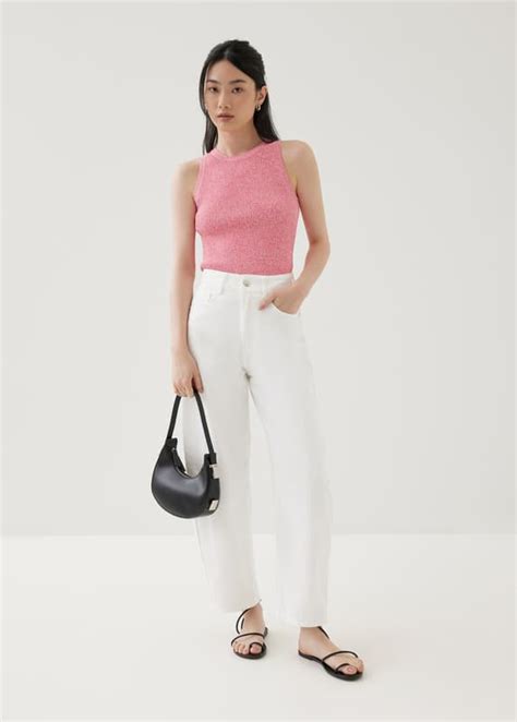 Indie Fitted Knit Tank Top Love Bonito Id