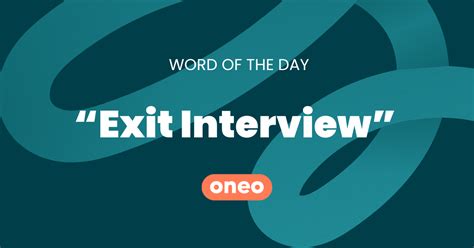 Exit Interview Oneo