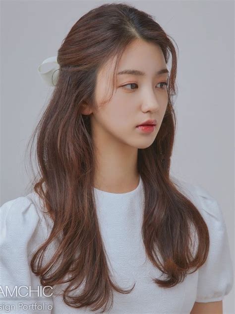 36 Cute Korean Hairstyles For Girls That Are On Trend Korean Long Hair Korean Hairstyle Half