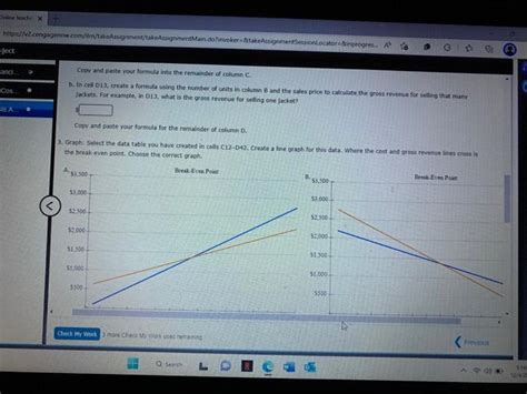Excel Formulas Contribution Margin Break Even Point Chegg