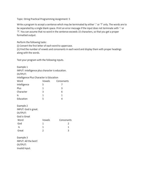 Stringassignmentprogram5 Pdf